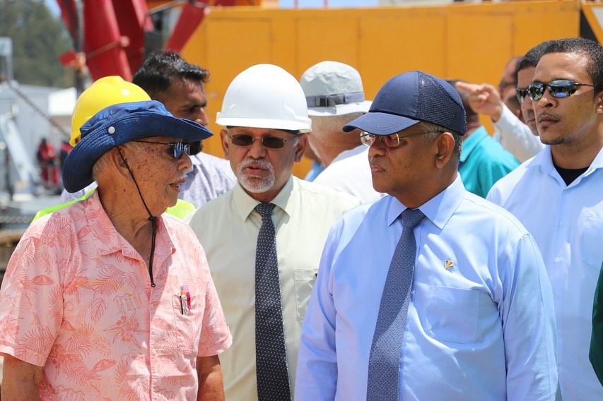President Ramkalawan Visits Jetty Project at Seychelles Coast Guard ...
